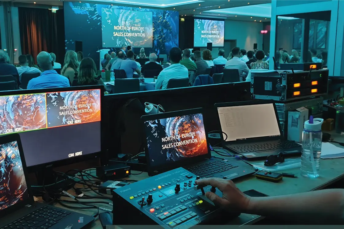 Hybrid event production services. What is a hybrid event?
